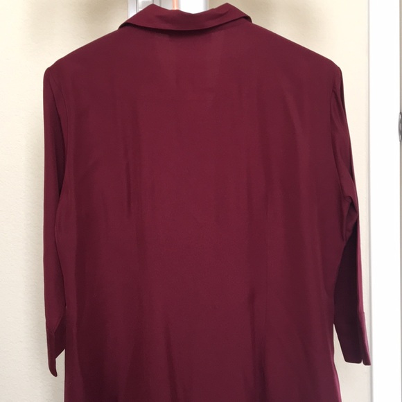 Dress Barn | Tops | New Burgundy Red Dress Barn Blouse S | Poshmark